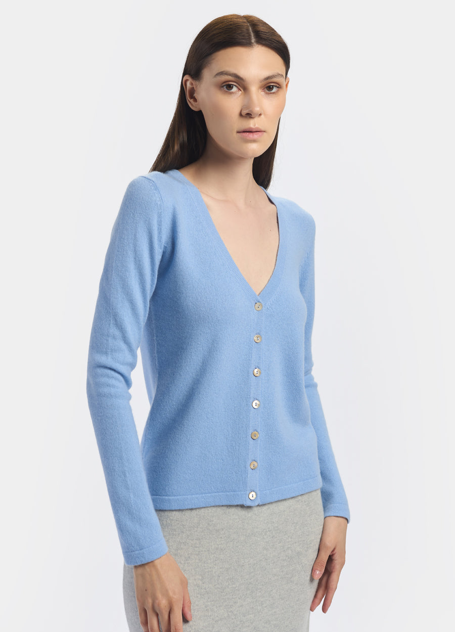 V Neck Cardigan – Denner Cashmere